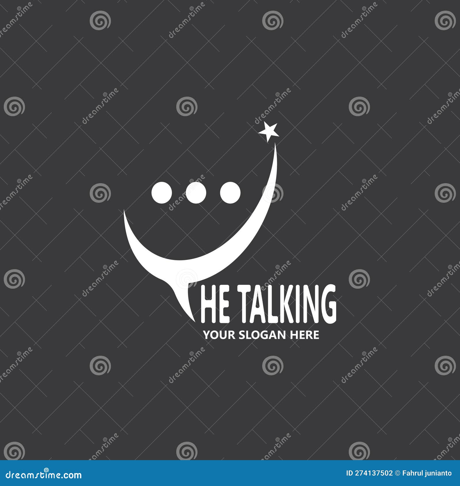 Chat Talking Logo and Symbol Vector Template Stock Illustration ...