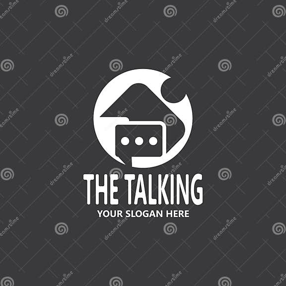 Chat Talking Logo and Symbol Vector Template Stock Illustration ...