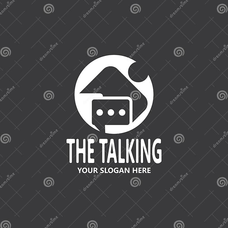 Chat Talking Logo and Symbol Vector Template Stock Illustration ...