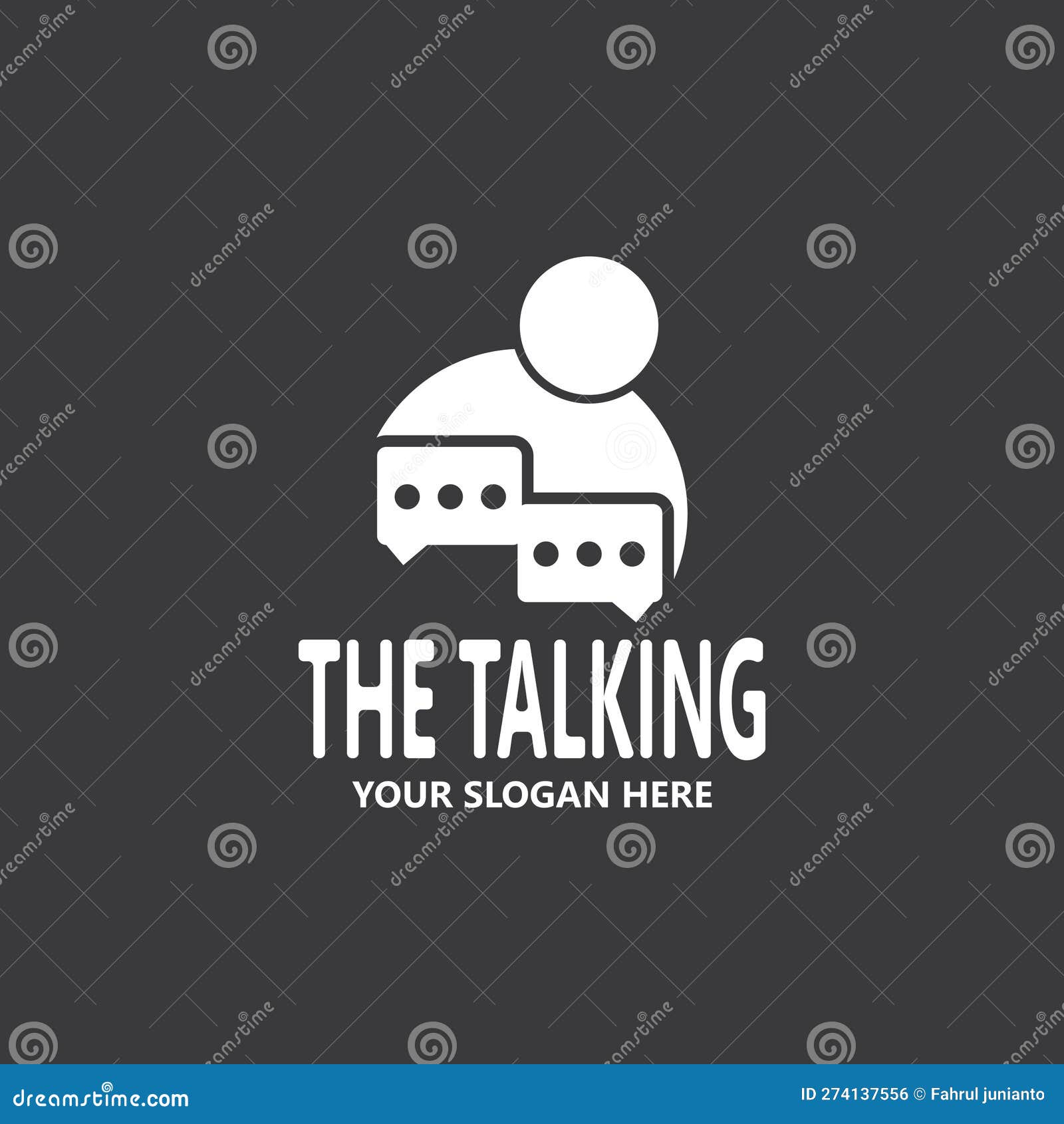 Chat Talking Logo and Symbol Vector Template Stock Illustration ...