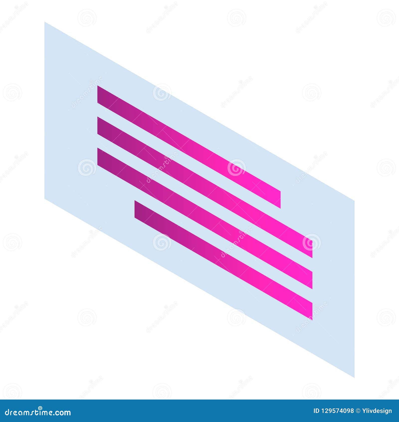 Chat Text Icon, Isometric Style Stock Vector - Illustration of alert ...