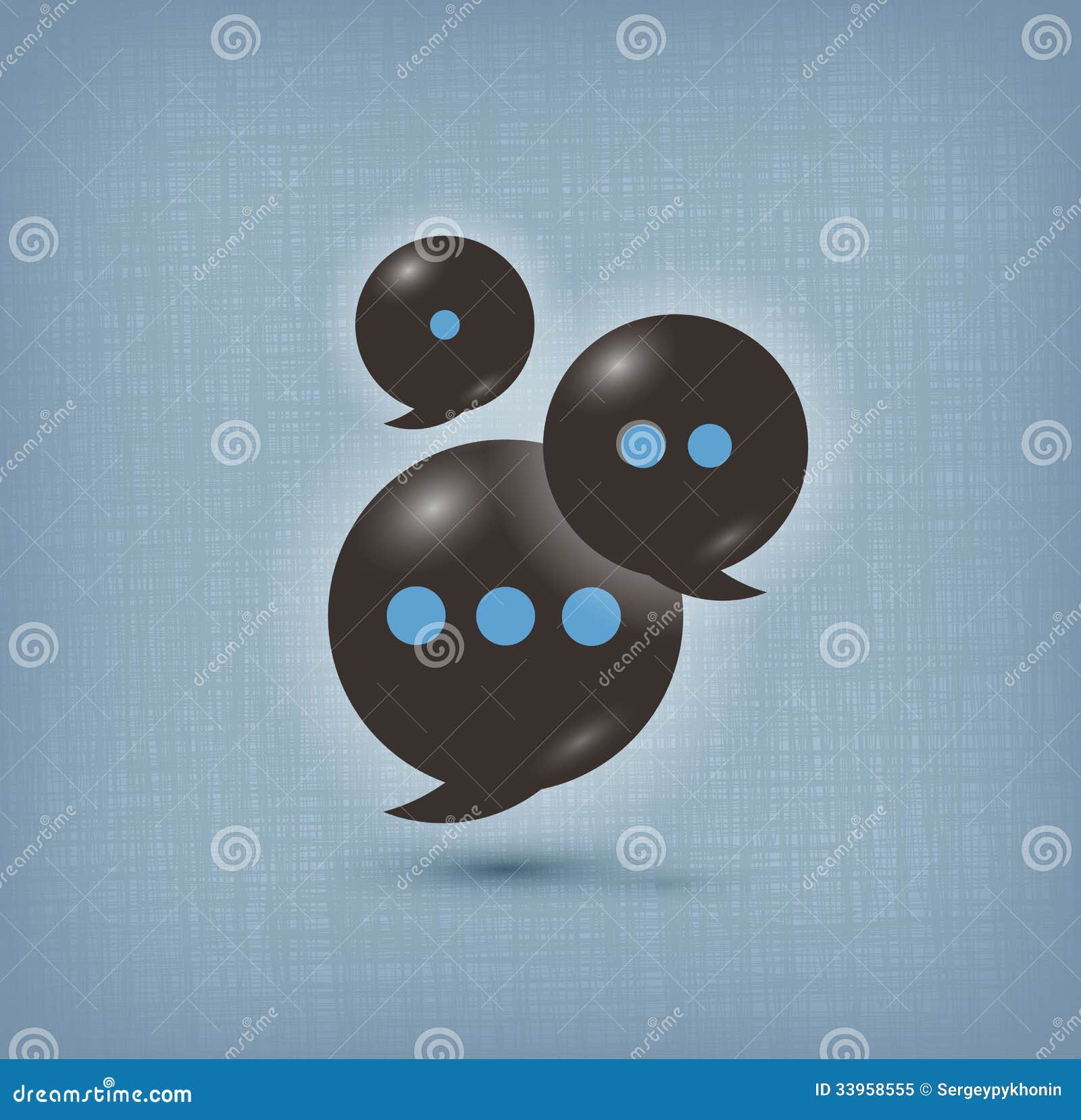 Chat. Vector format stock illustration. Illustration of contact - 33958555