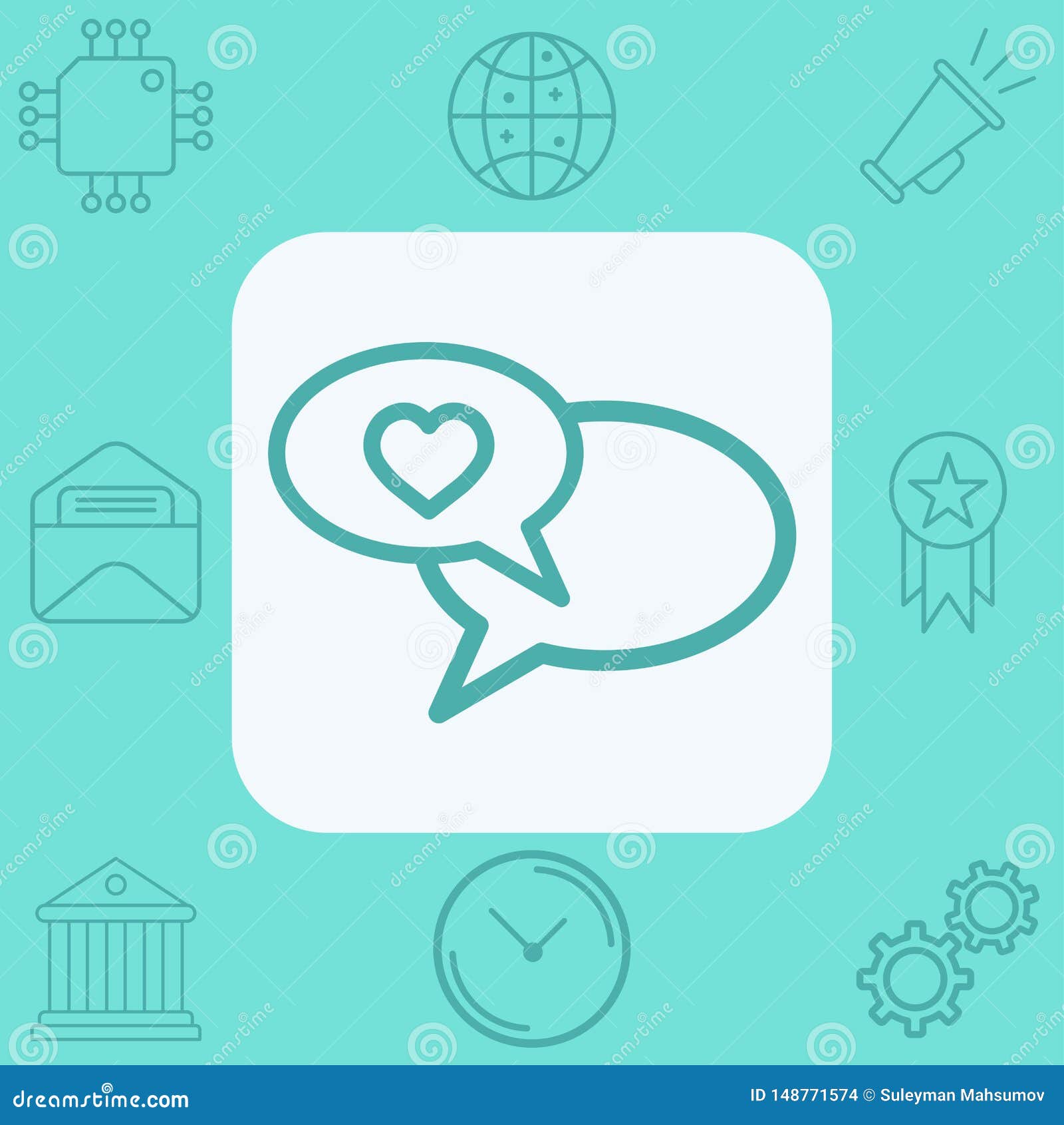 Chat Vector Icon Sign Symbol Stock Illustration - Illustration of chat ...