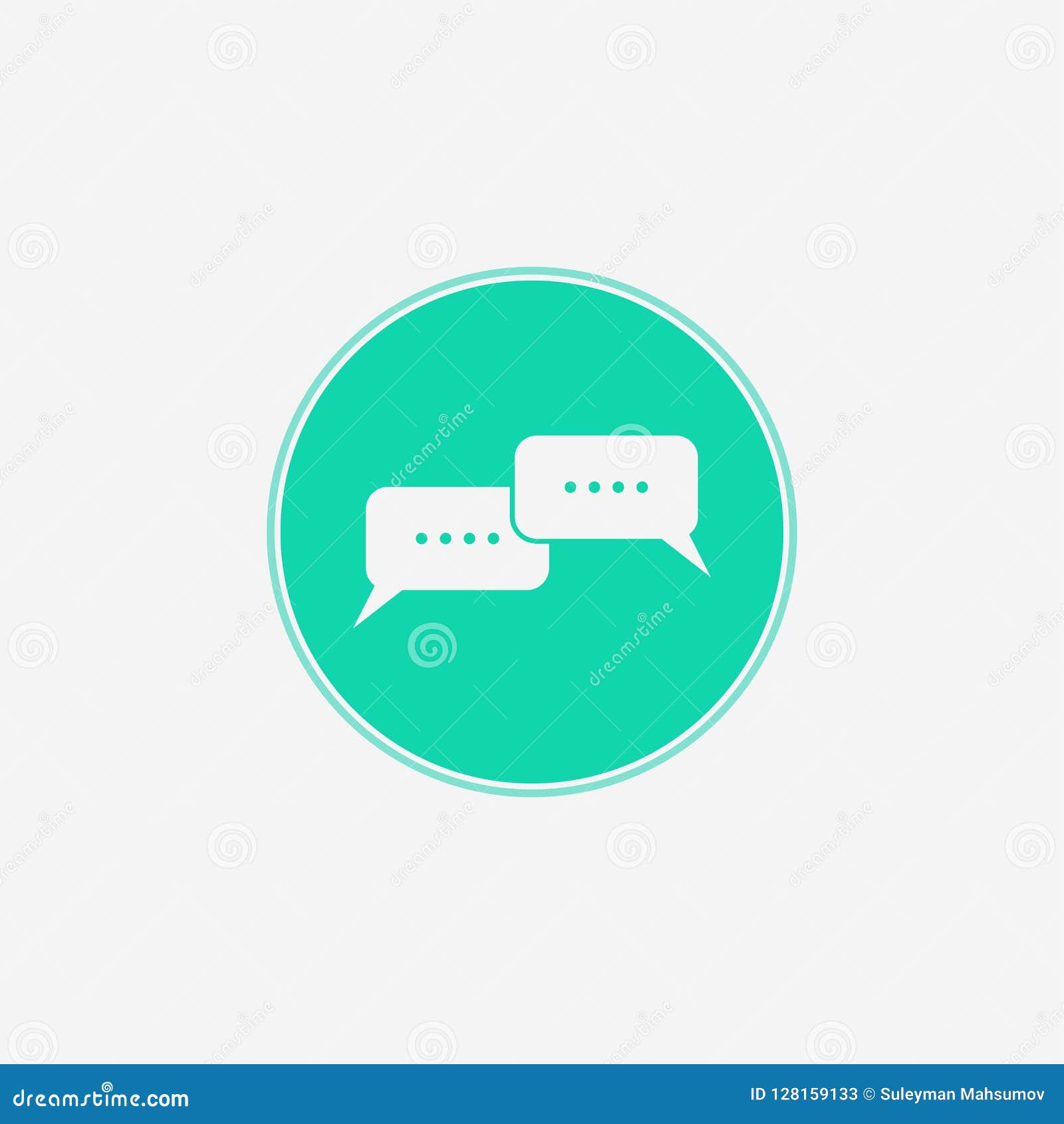 Chat Vector Icon Sign Symbol Stock Vector - Illustration of chat ...