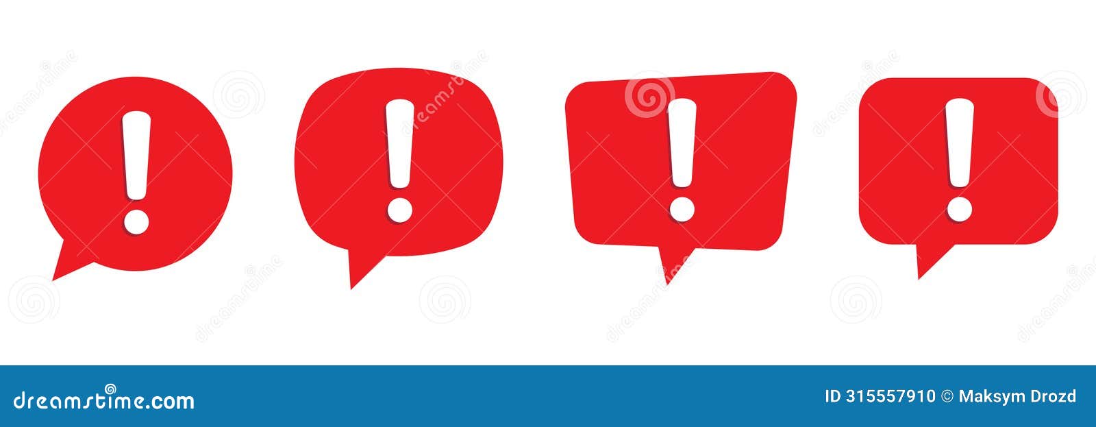 Chat Warning Exclamation Mark. Speech Bubble with Exclamation Mark. Red ... Chat Warning Exclamation Mark. Speech Bubble with Exclamation Mark. Red ...