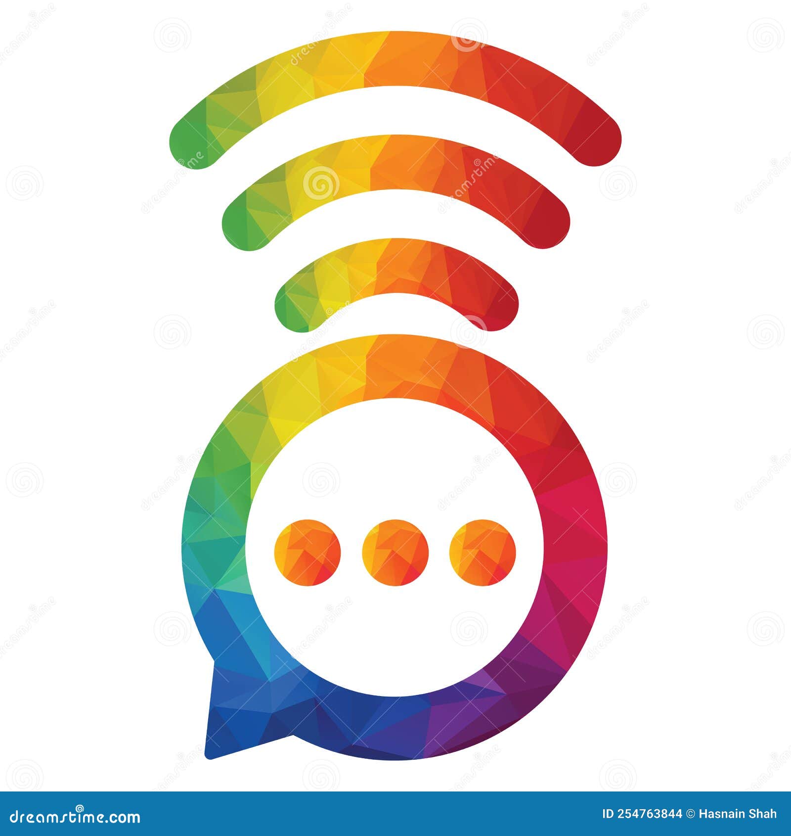 Chat Wifi Logo Design Vector Sign. Stock Vector - Illustration of chat ...