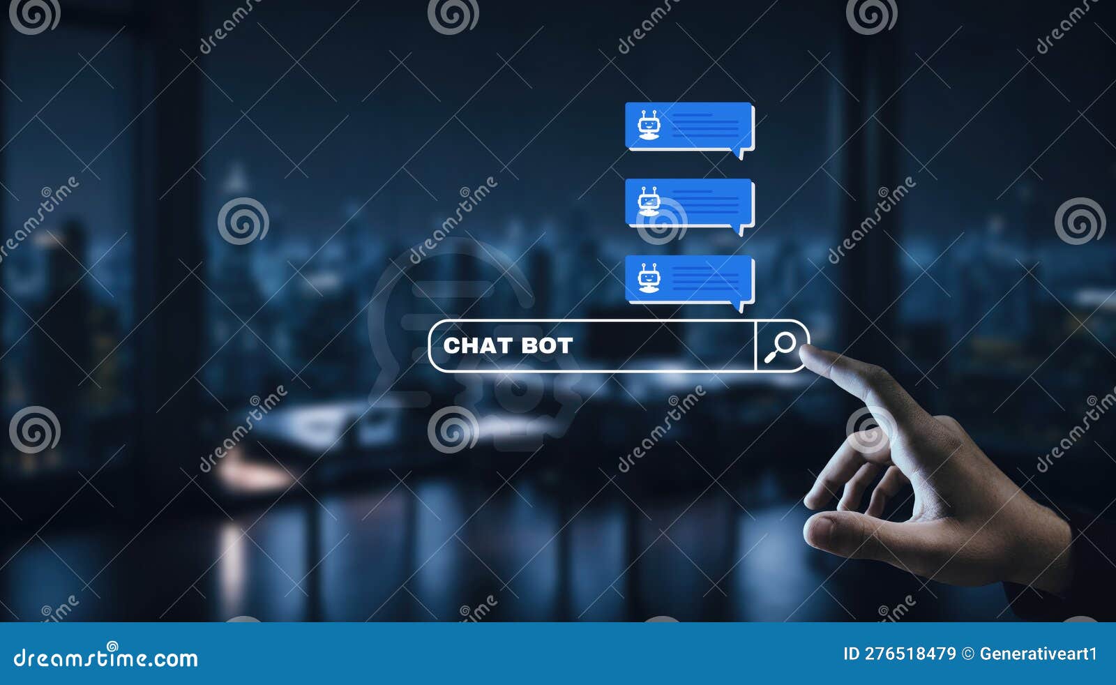 Chatbot with AI (Artificial Intelligence), Search Engine, Businessman ...