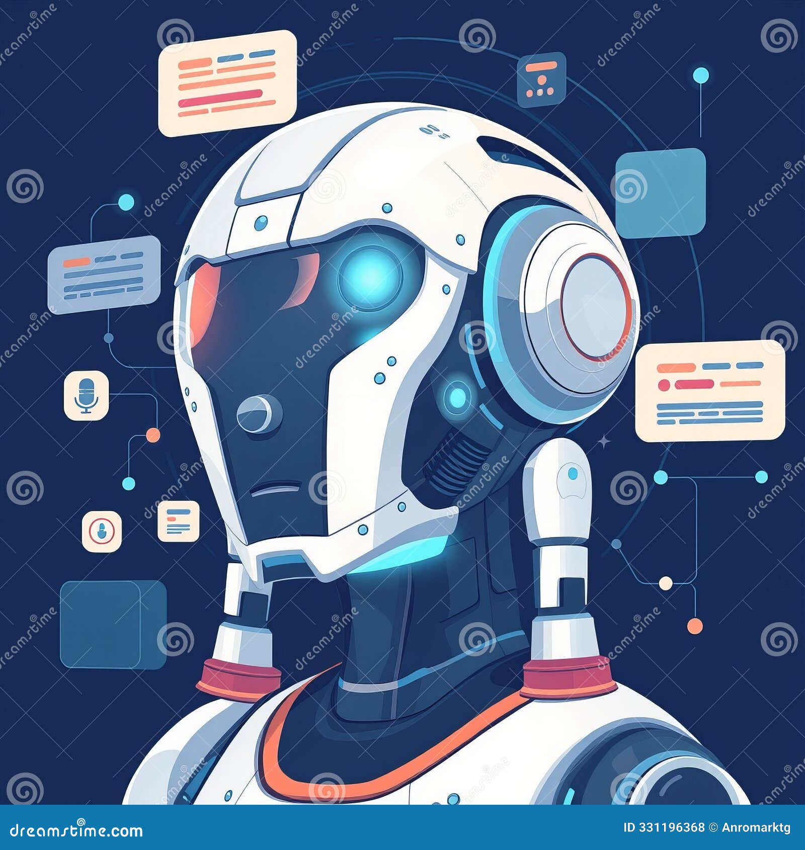 Artificial Intelligence (AI) System Concept Illustration (chatgpt) for ...