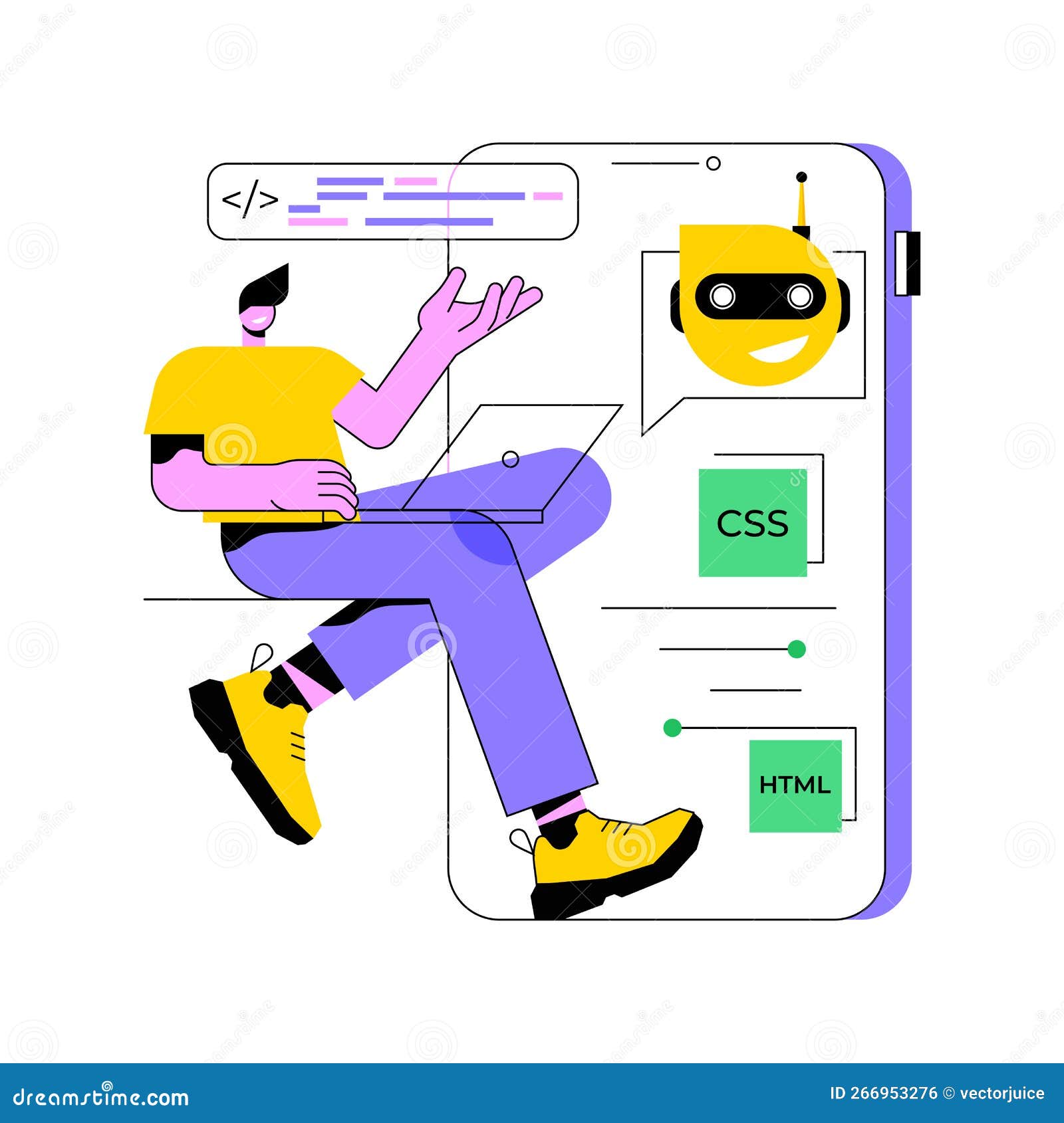 Chatbot App Development Abstract Concept Vector Illustration Stock ...