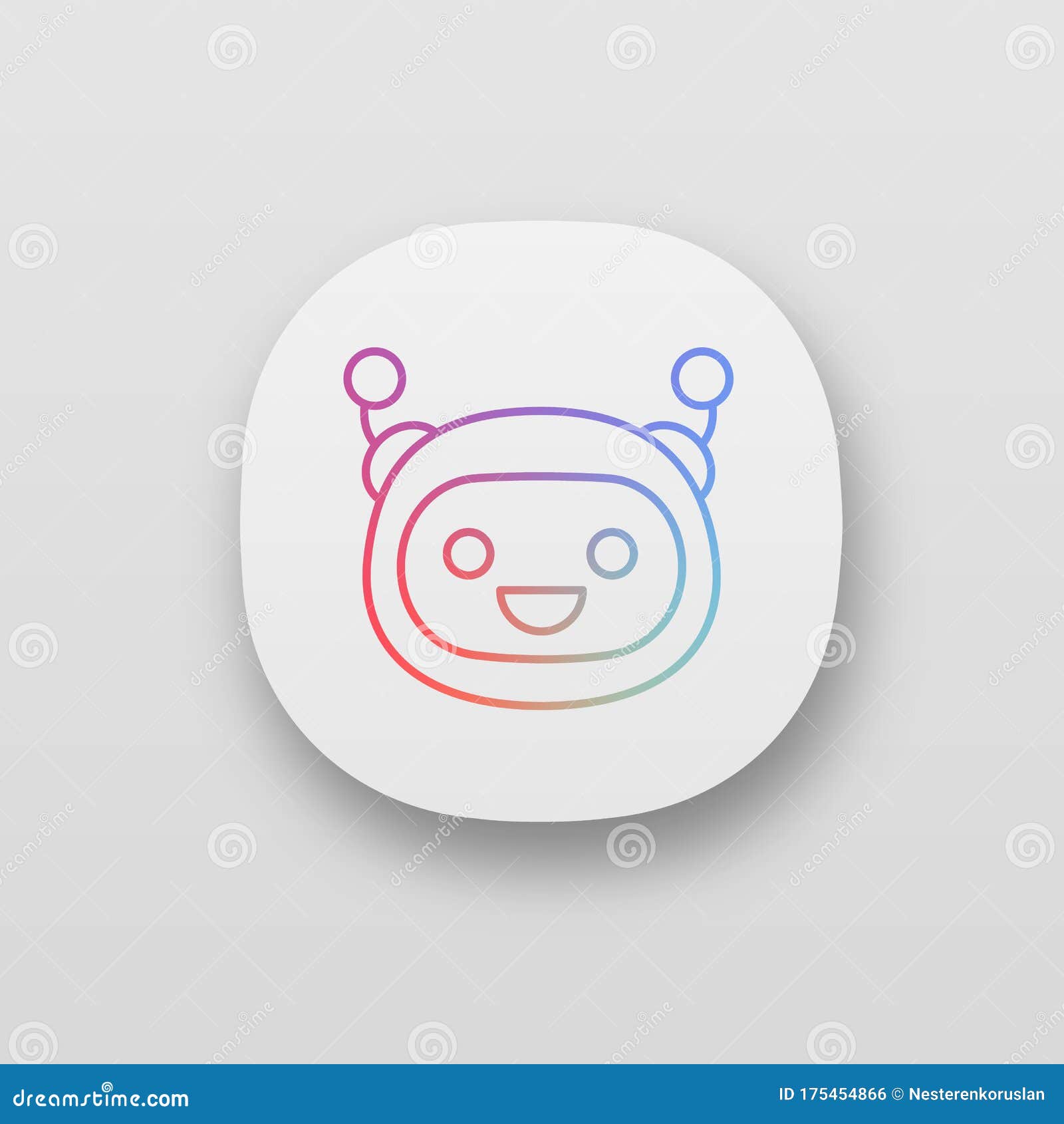 Chatbot app icon stock vector. Illustration of digital - 175454866