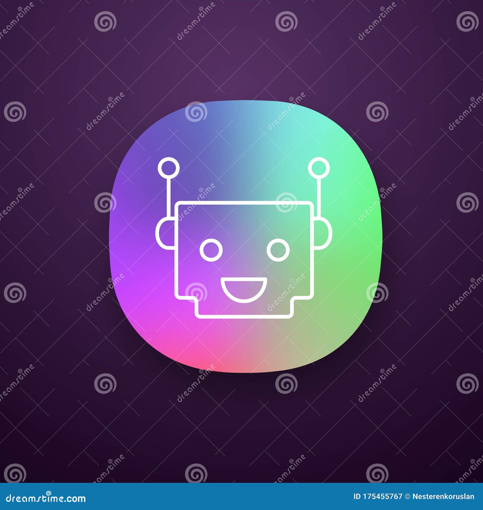 Chatbot app icon stock vector. Illustration of flat - 175455767 Chatbot app icon stock vector. Illustration of flat - 175455767