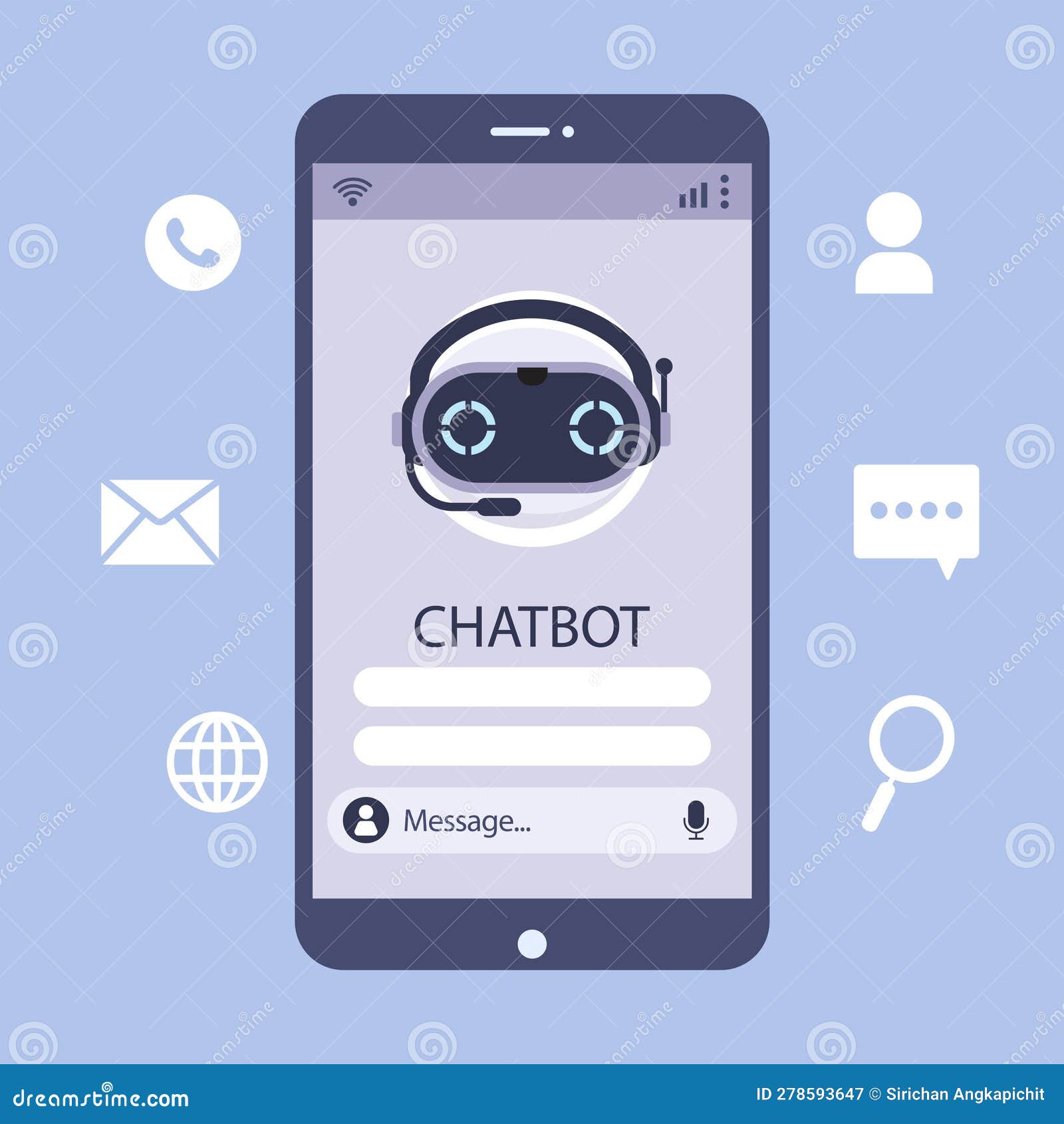 Chatbot Artificial Intelligence Abstract. Stock Vector - Illustration ... Chatbot Artificial Intelligence Abstract. Stock Vector - Illustration ...