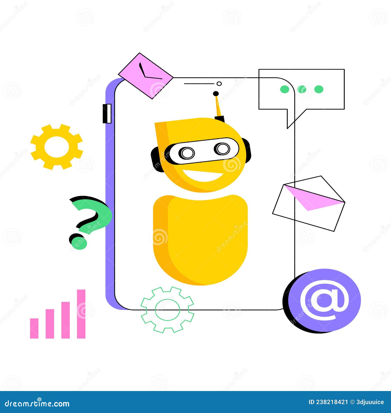 Chatbot Artificial Intelligence Abstract Concept Vector Illustration ...