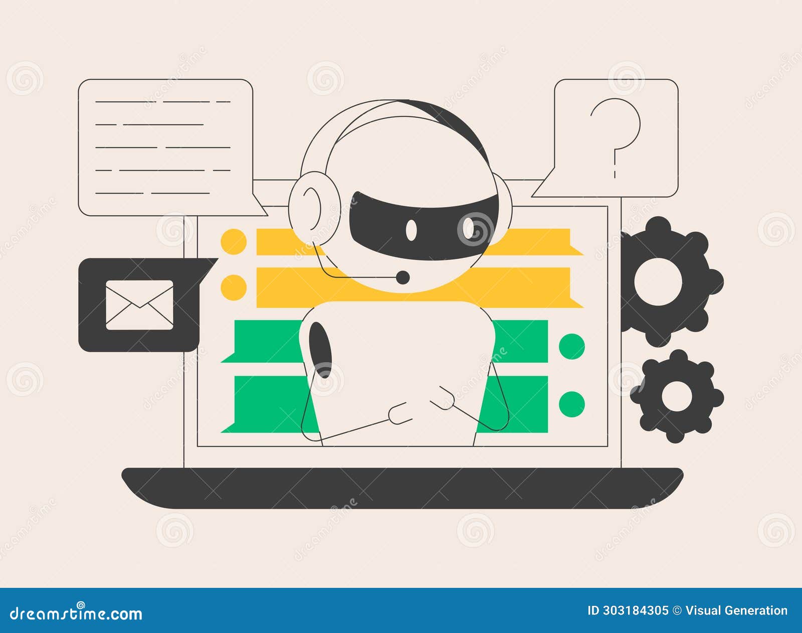 Chatbot Artificial Intelligence Abstract Concept Vector Illustration ...