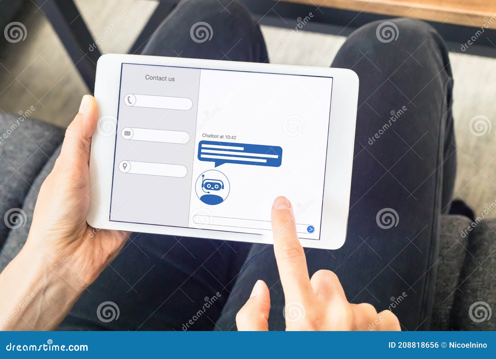 Chatbot with Artificial Intelligence Technology AI Internet Virtual ...
