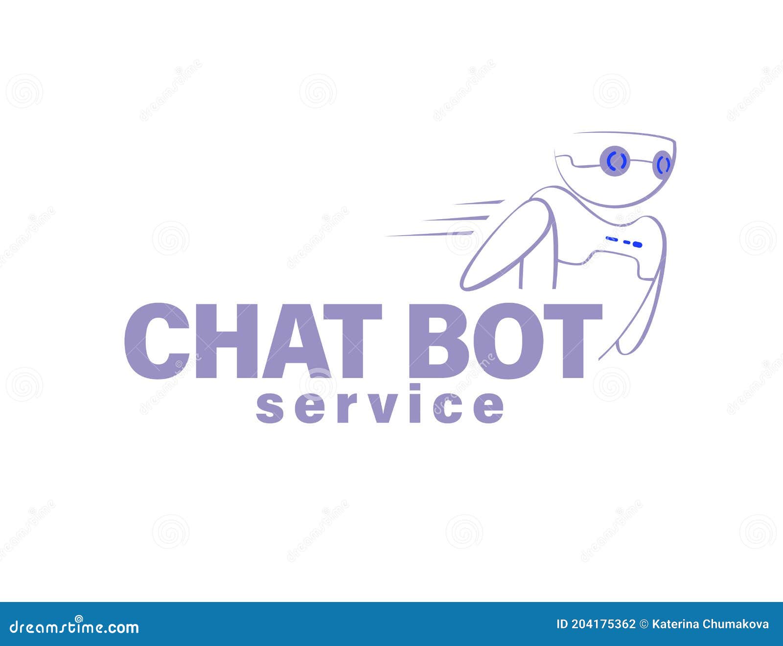 Chat Bot Service Logo Design and Virtual Support and Communication ...