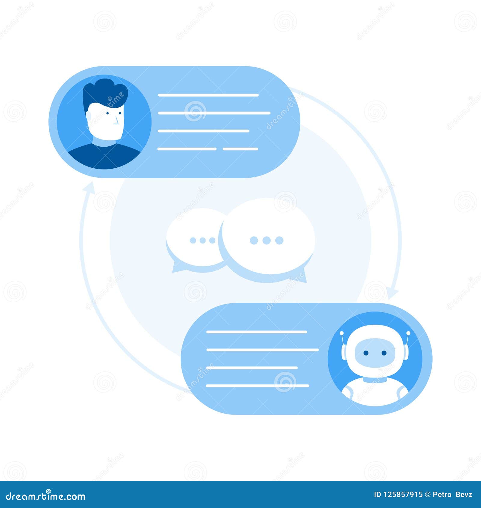 Chatbot Concept. Man Chatting with Chat Bot Stock Vector - Illustration ... Chatbot Concept. Man Chatting with Chat Bot Stock Vector - Illustration ...