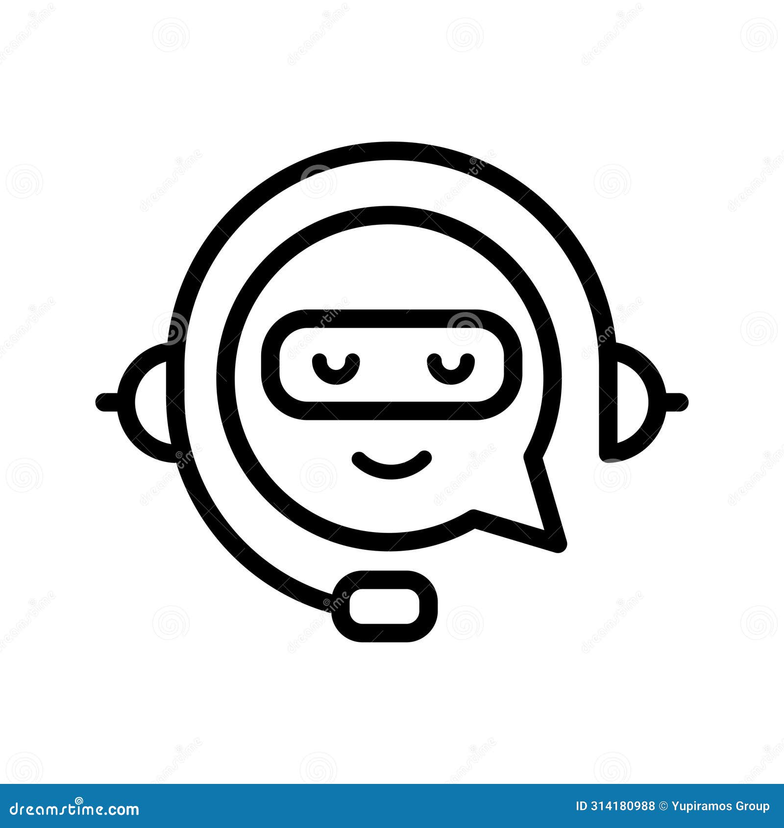 Chatbot Conversation Support Icon Stock Vector - Illustration of ...