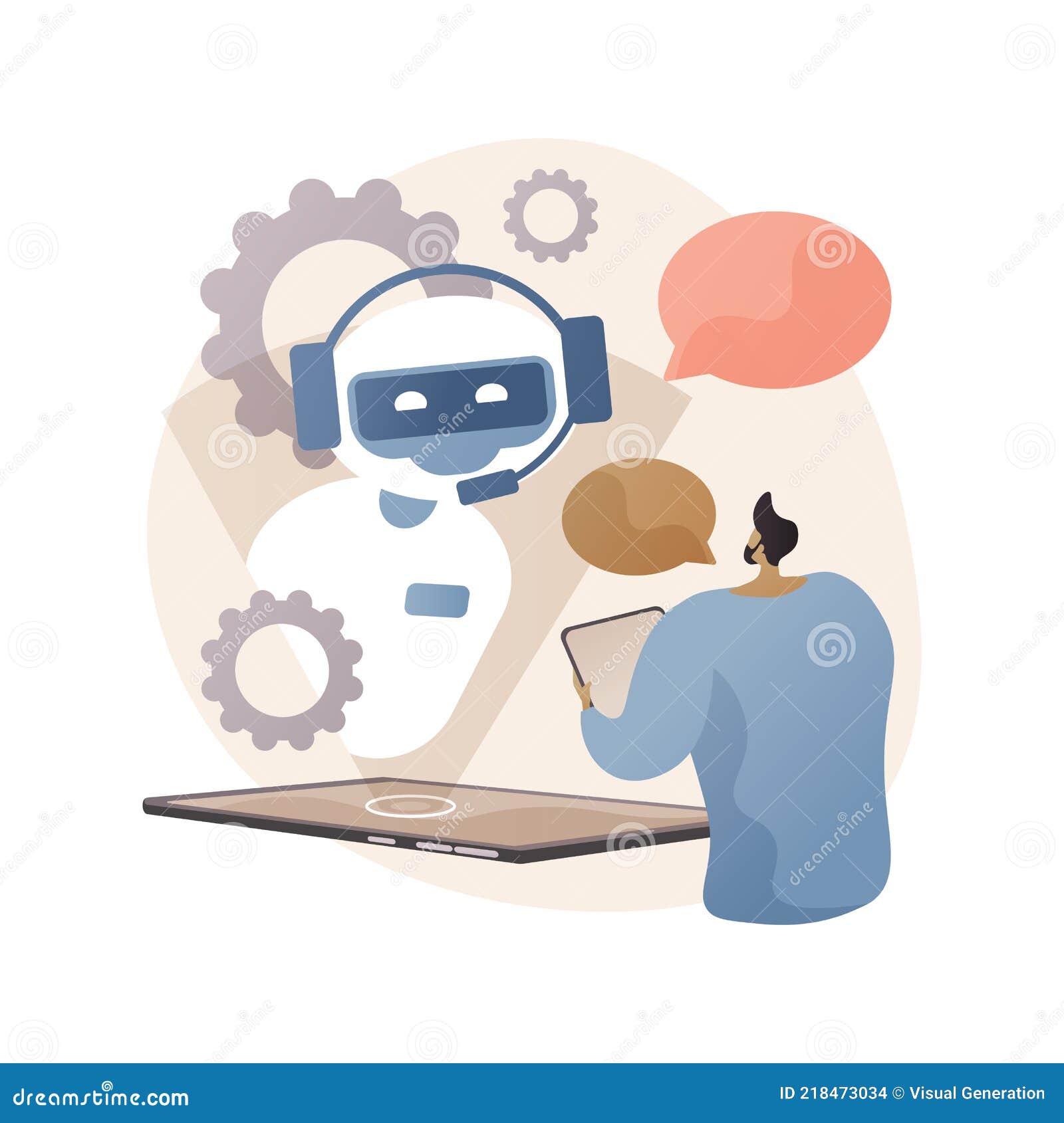 Chatbot Customer Service Abstract Concept Vector Illustration. Stock ...