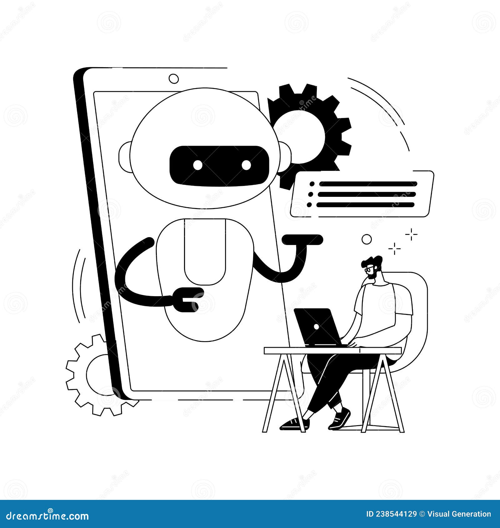 Chatbot Development Platform Abstract Concept Vector Illustration. Stock Vector - Illustration ...