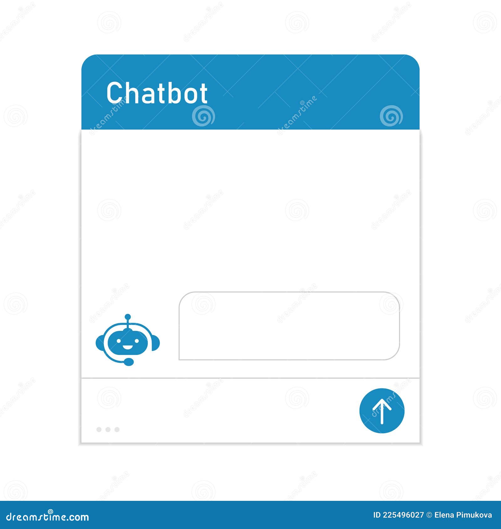 Chatbot and Dialogue Window. Mobile Helper, Contact Us Form, Chat with ...
