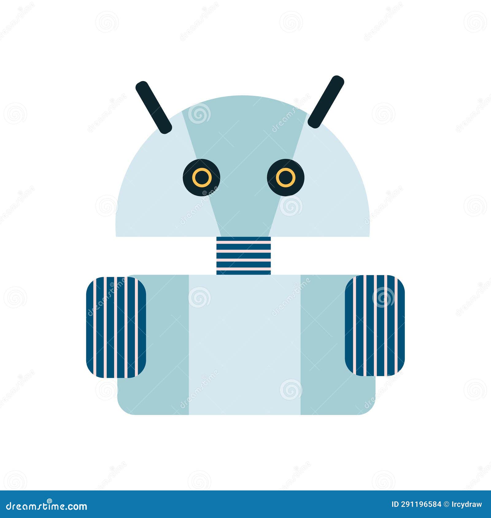 Chatbot and Digital Cyborg, AI Bot Character Android, Stock Vector ...