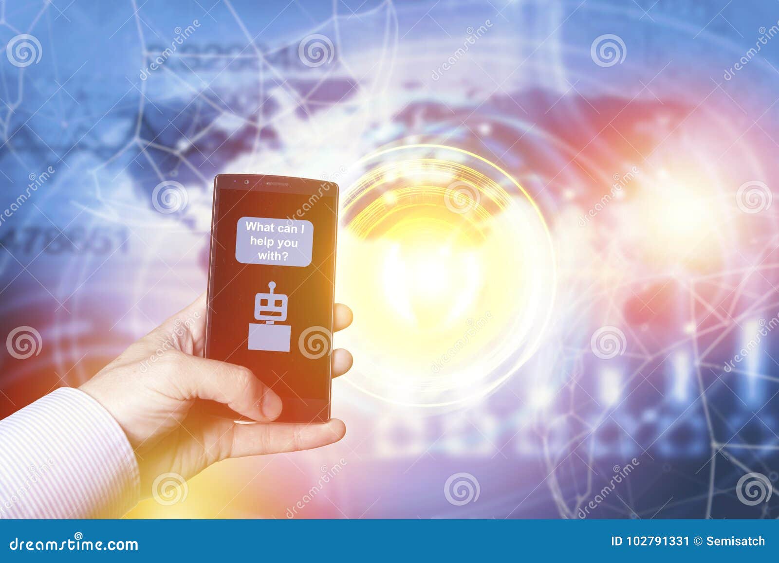 Future, Communication And Infograph Concept Stock Image | CartoonDealer ...
