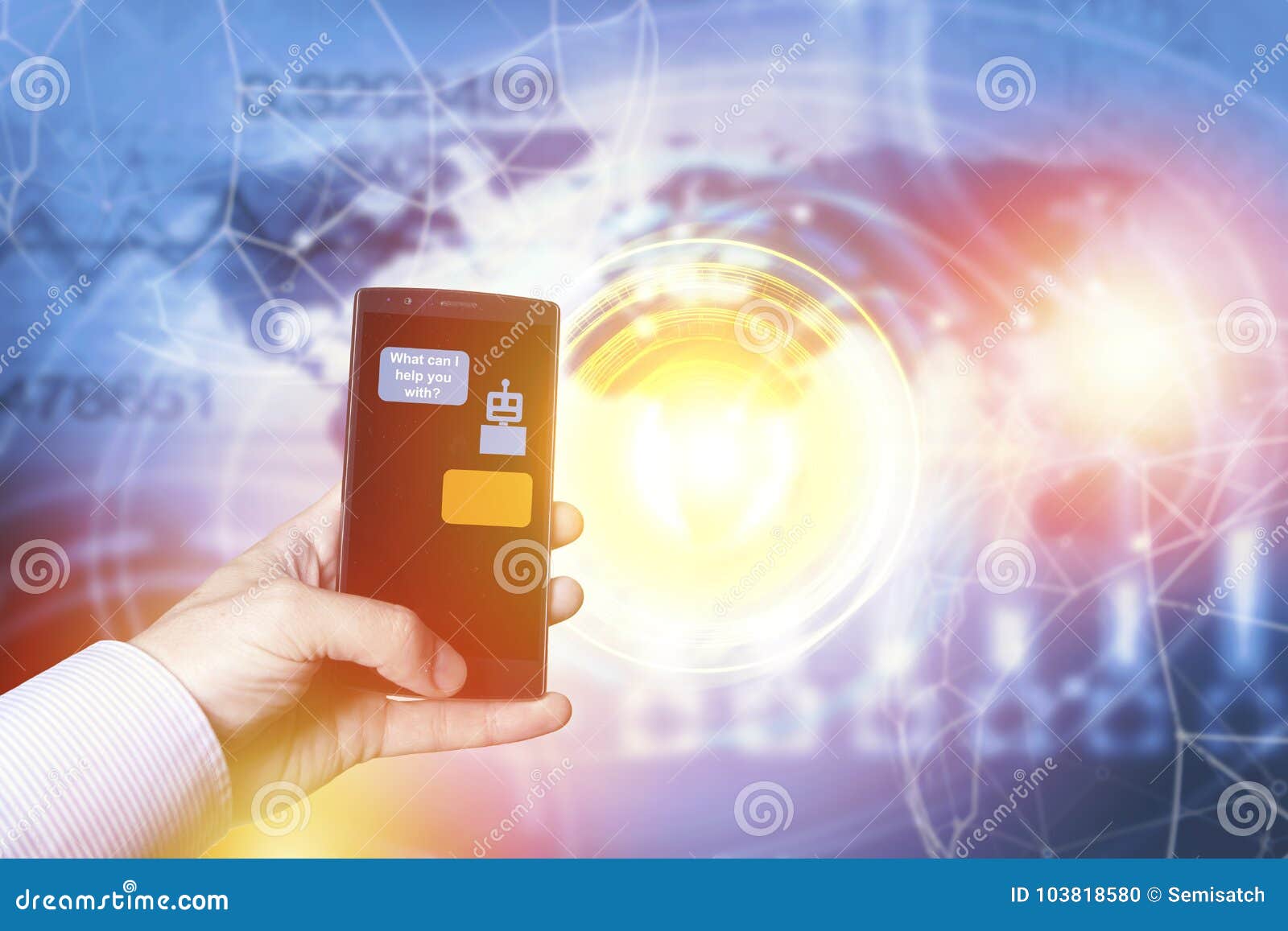 Future, Communication And Infograph Concept Stock Image | CartoonDealer ...
