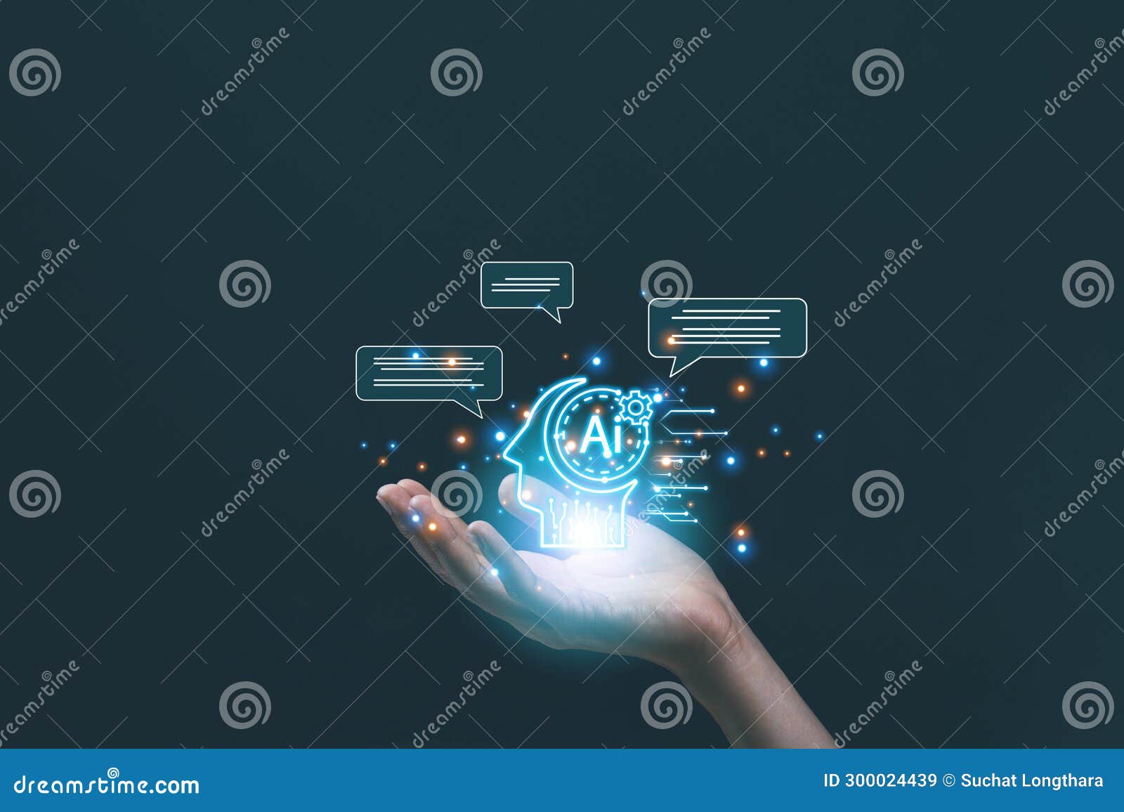 Chatbot Generates the Information Command Prompt. Concept Bot ...