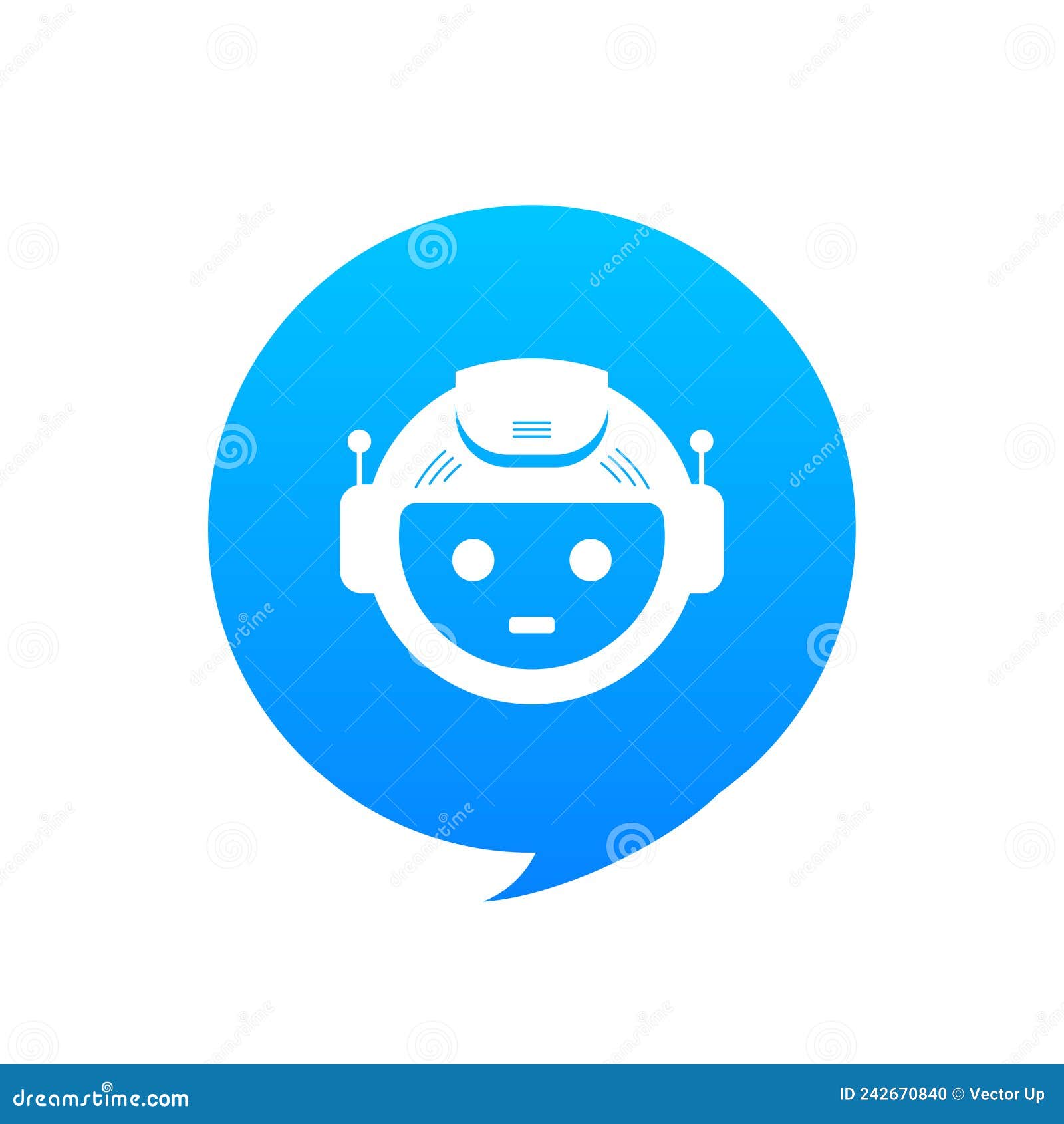 Chatbot Icon Concept, Chat Bot or Chatterbot. Robot Virtual Assistance ...