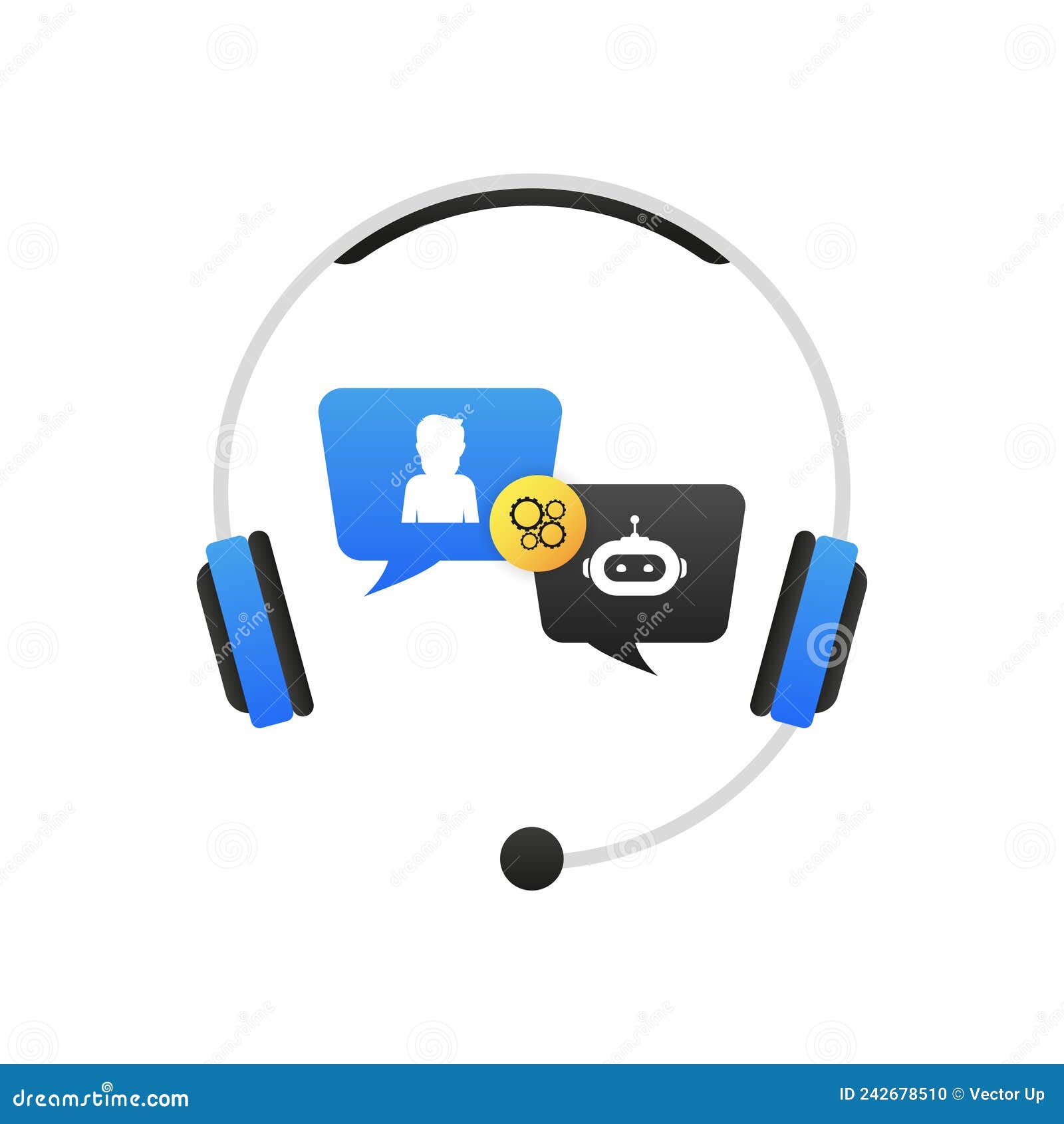 Chatbot Icon Concept, Chat Bot or Chatterbot. Robot Virtual Assistance ...