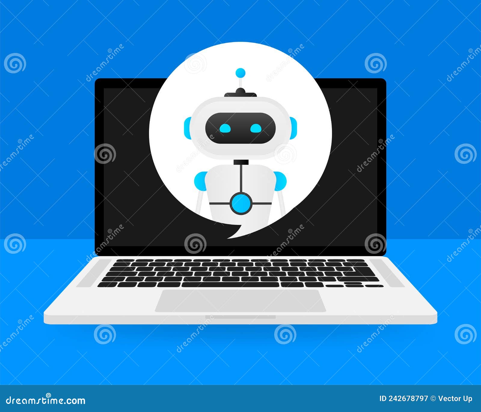 Chatbot Icon Concept, Chat Bot or Chatterbot. Robot Virtual Assistance ...