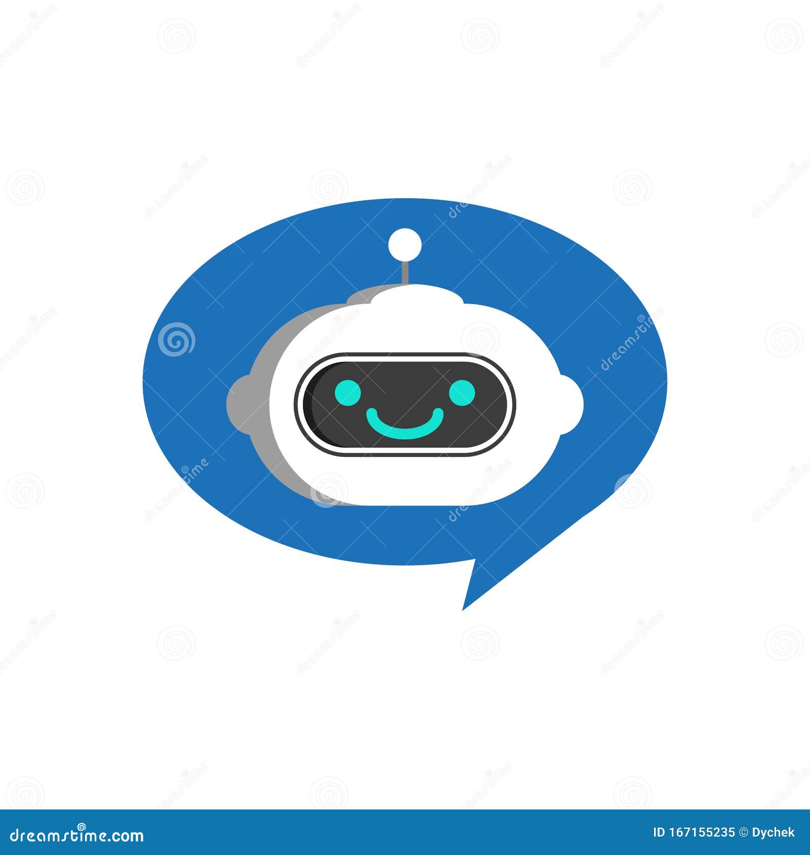 Chatbot Icon. Simple Vector Illustration Stock Vector - Illustration of ...