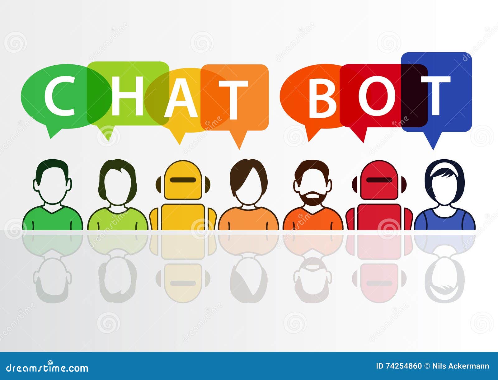 Chatbot Infographic As Concept for Artificial Intelligence Stock Vector ...