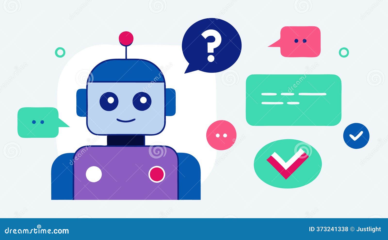 Fun And Engaging Chatbot Illustration Understanding Conversational AI ...