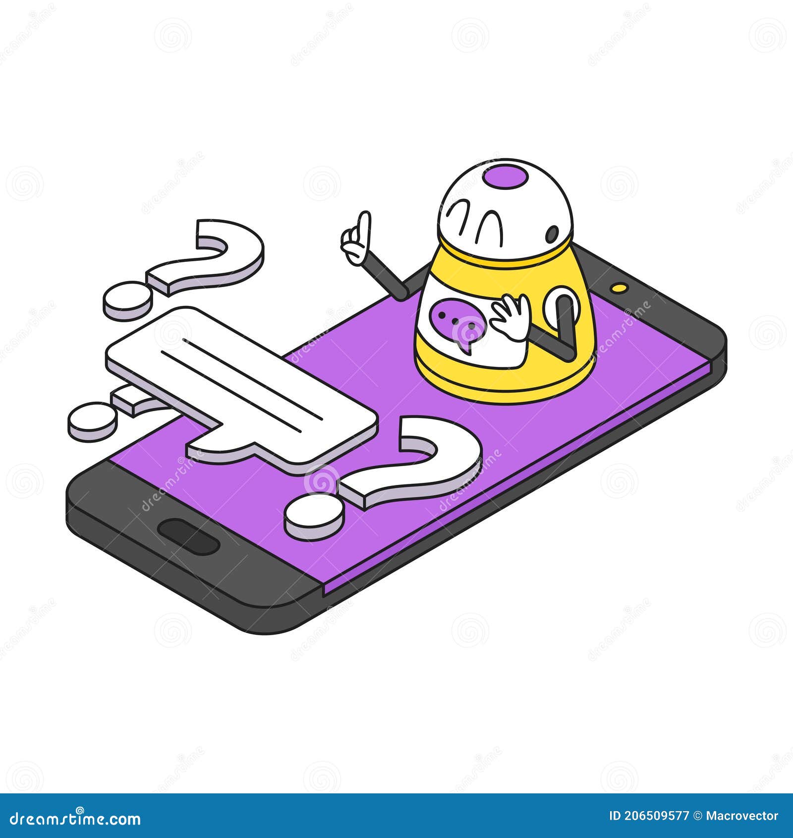 Robot With Question Mark Royalty-Free Stock Image | CartoonDealer.com ...