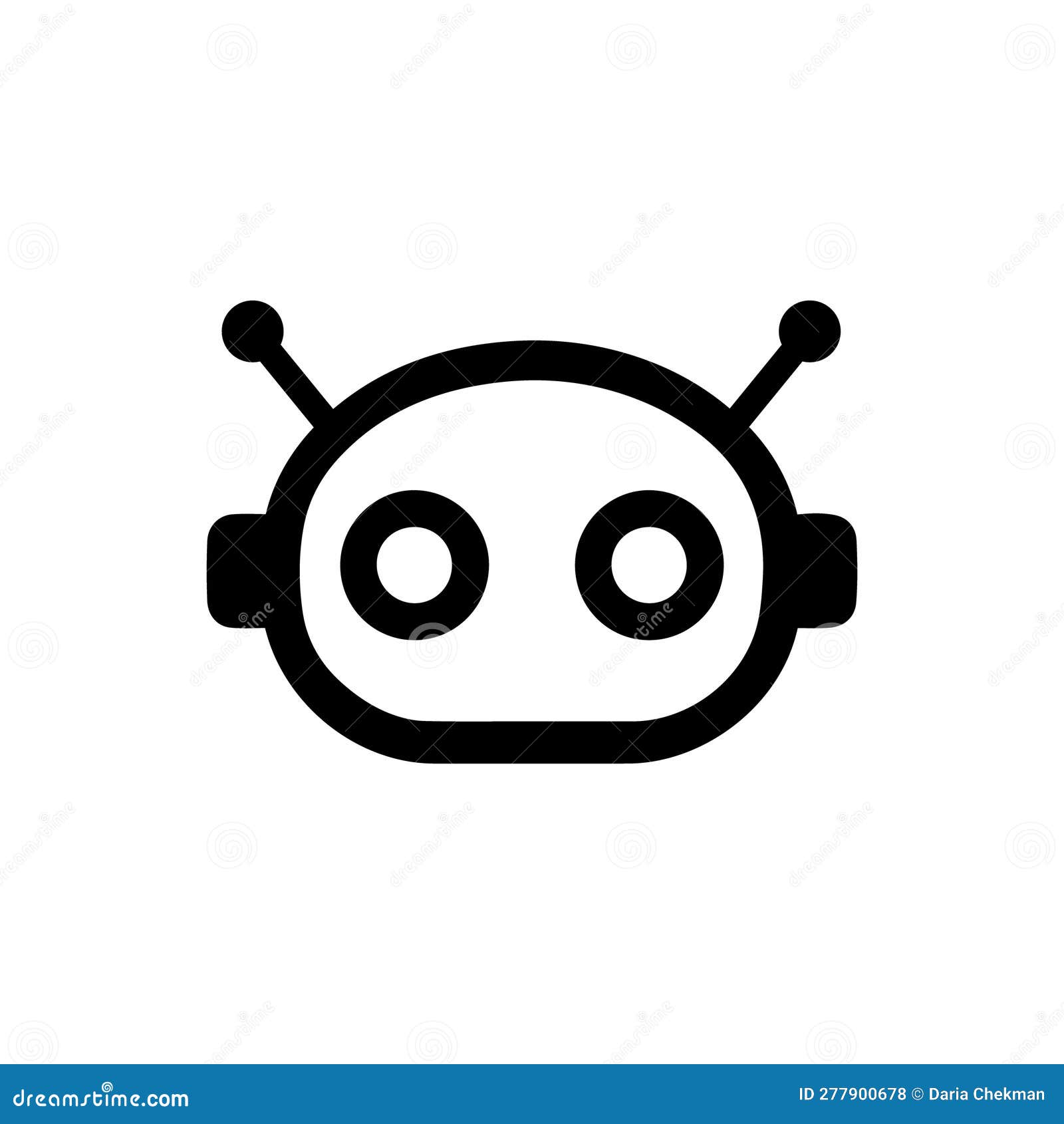 Chatbot Logo. Messenger Ai Robot Icon Stock Vector - Illustration of ...