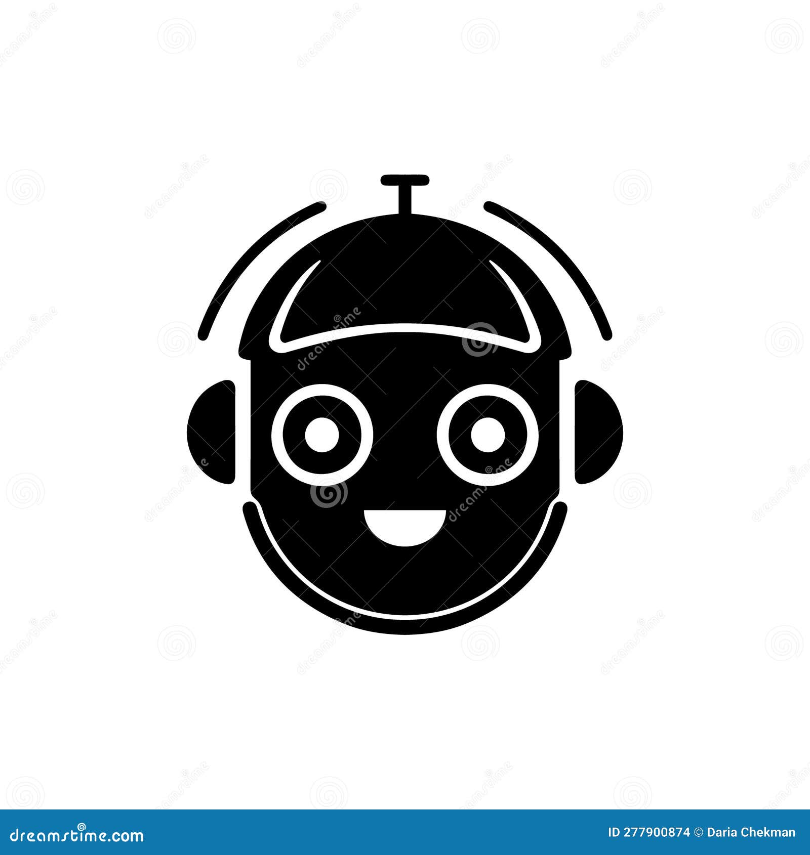 Chatbot Logo. Messenger Ai Robot Icon Stock Vector - Illustration of ...