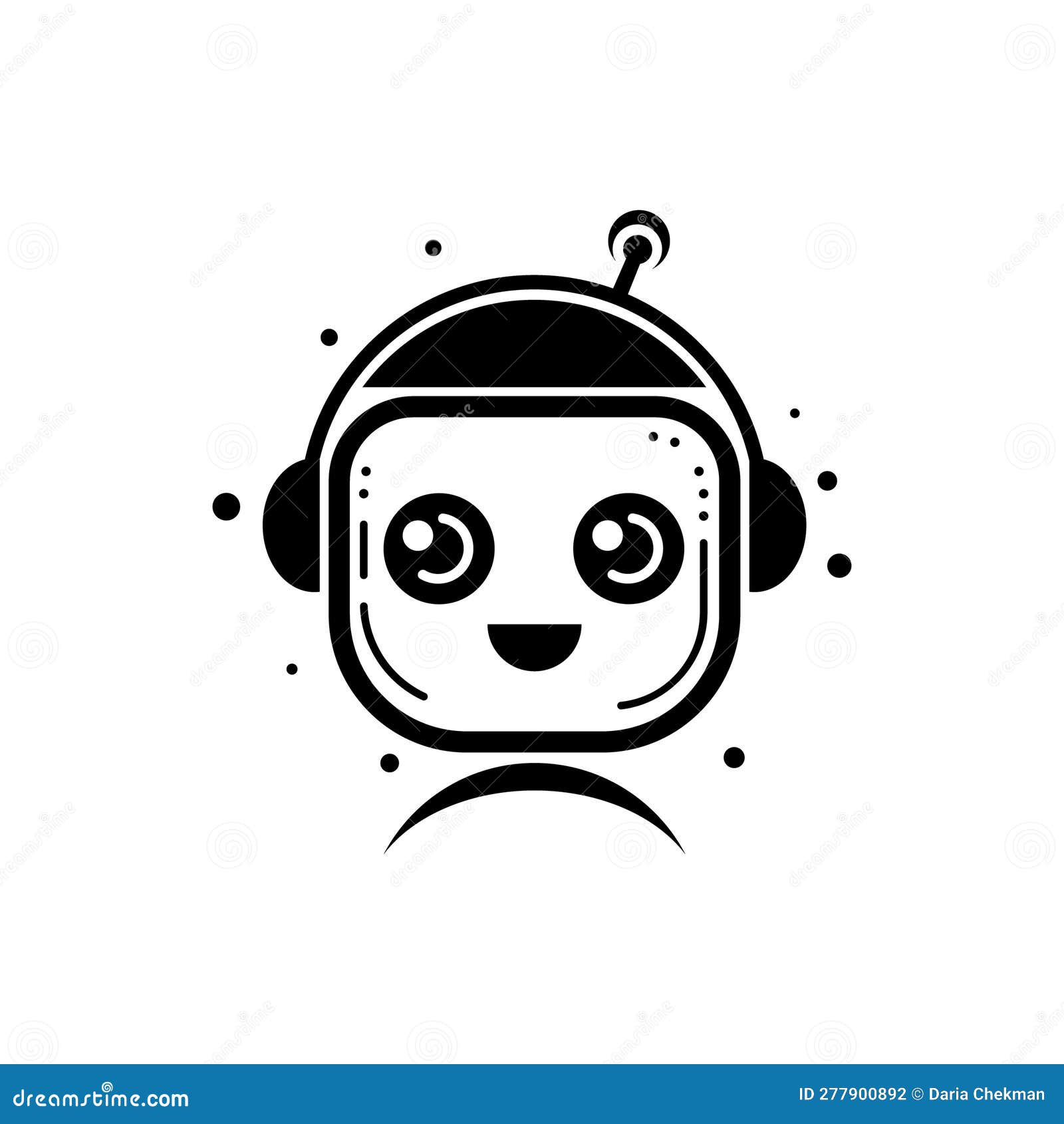 Chatbot Logo. Messenger Ai Robot Icon Stock Vector - Illustration of ...