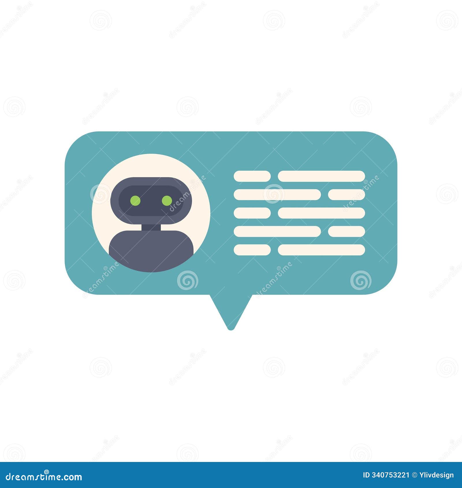Chatbot Messaging with Artificial Intelligence Icon Stock Illustration ...