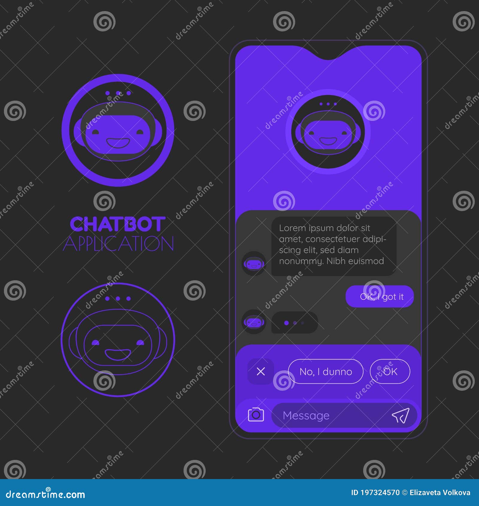 Chatbot Mobile App Concept. Trendy Flat Design Vector Illustration ... Chatbot Mobile App Concept. Trendy Flat Design Vector Illustration ...