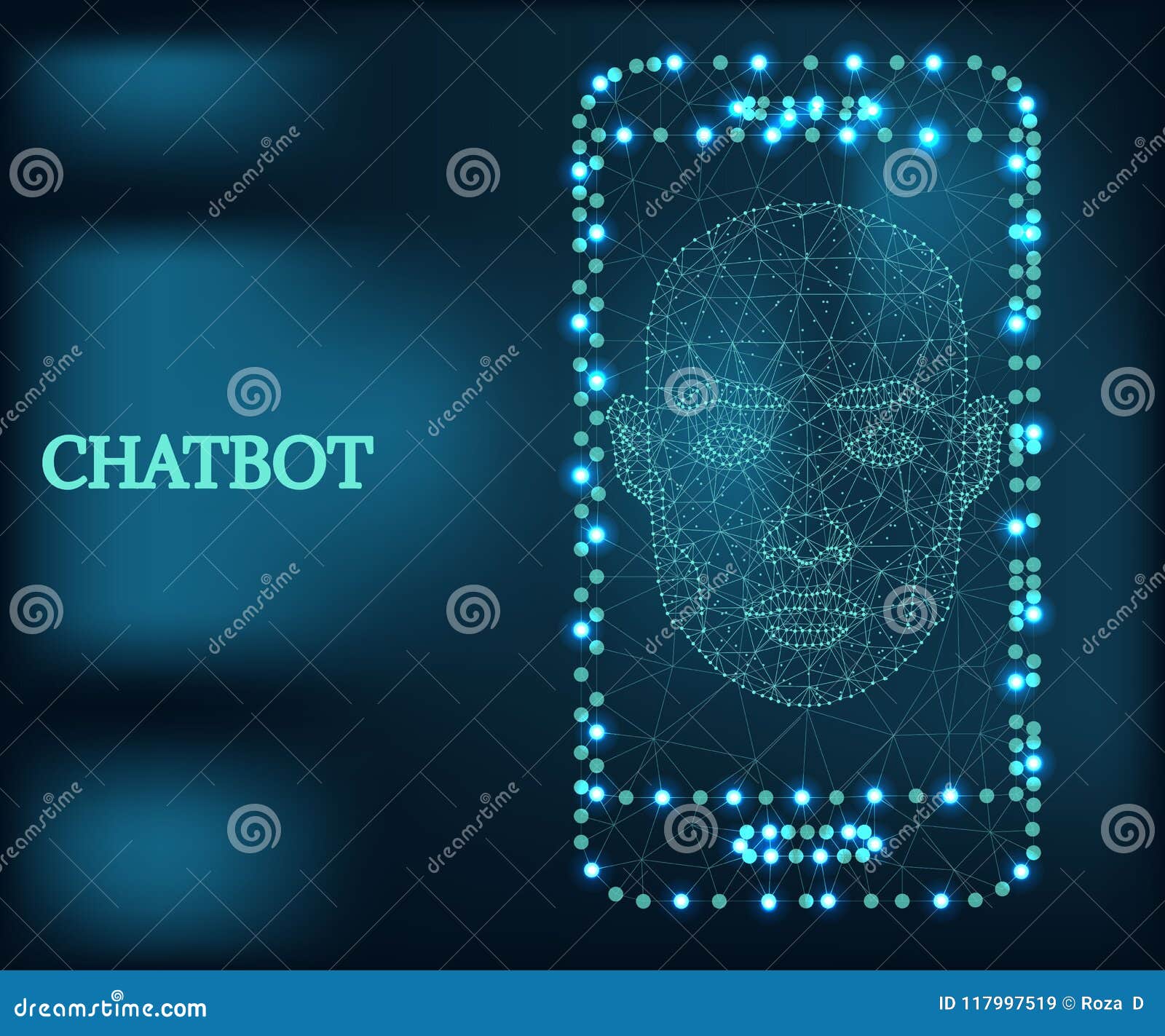 Chatbot App Mobile Helper. Dialoge Windows Flat Design Concept. Social ...