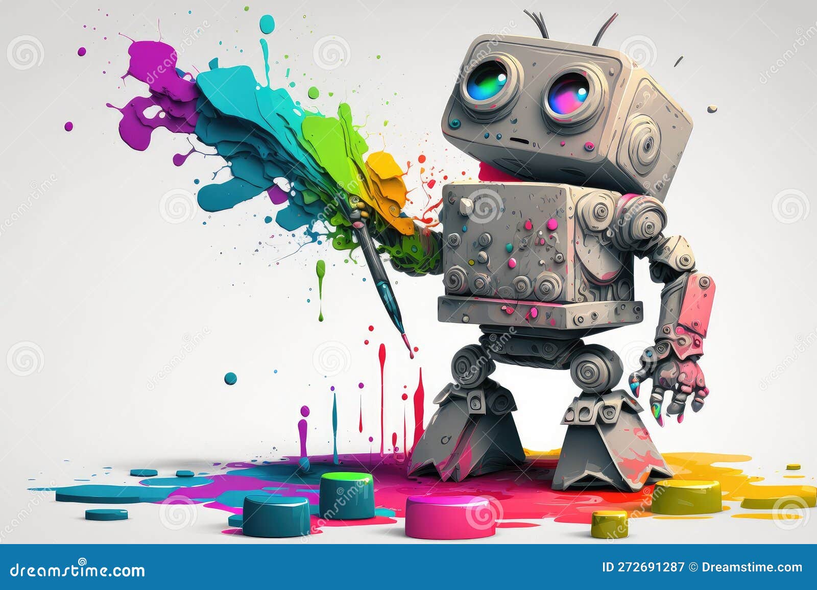 Chatbot Robot, Creating Piece of Art by Mixing and Matching Different ...