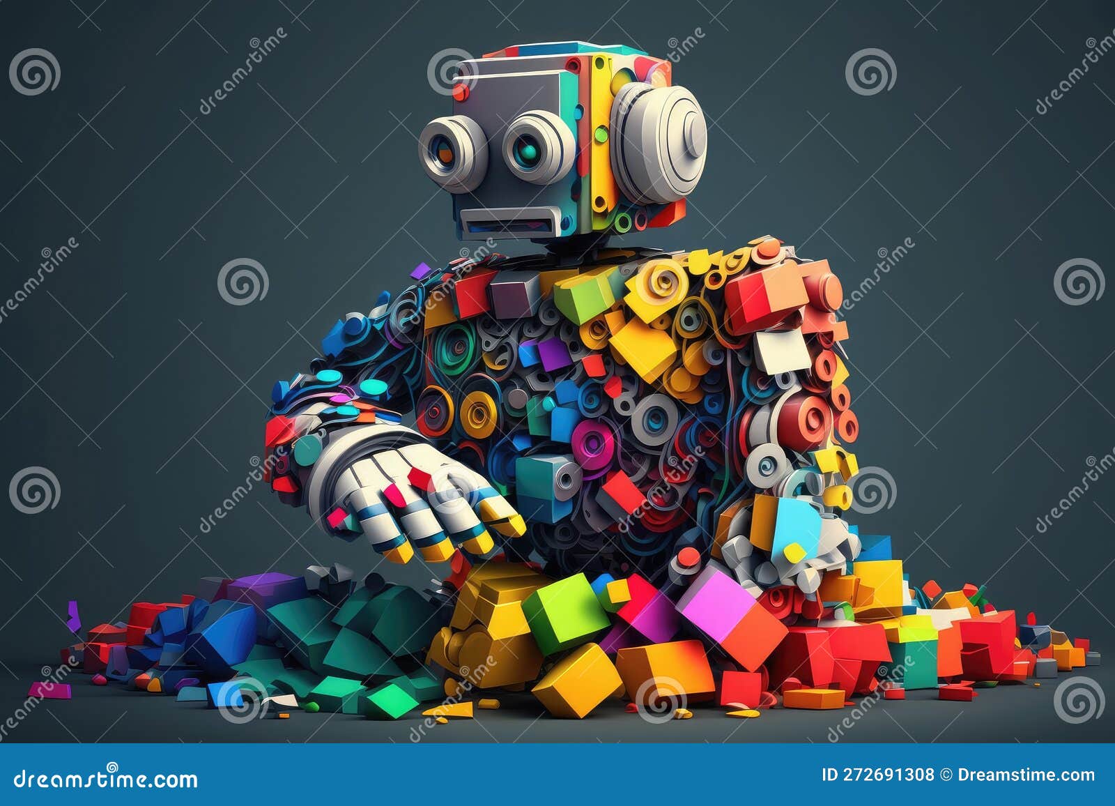 Chatbot Robot, Creating Piece of Art by Mixing and Matching Different ...