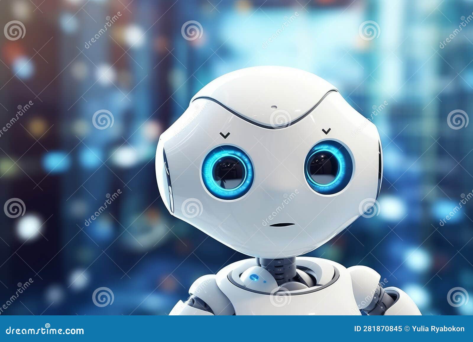 Chatbot Robot Design Background. Generate Ai Stock Illustration ...