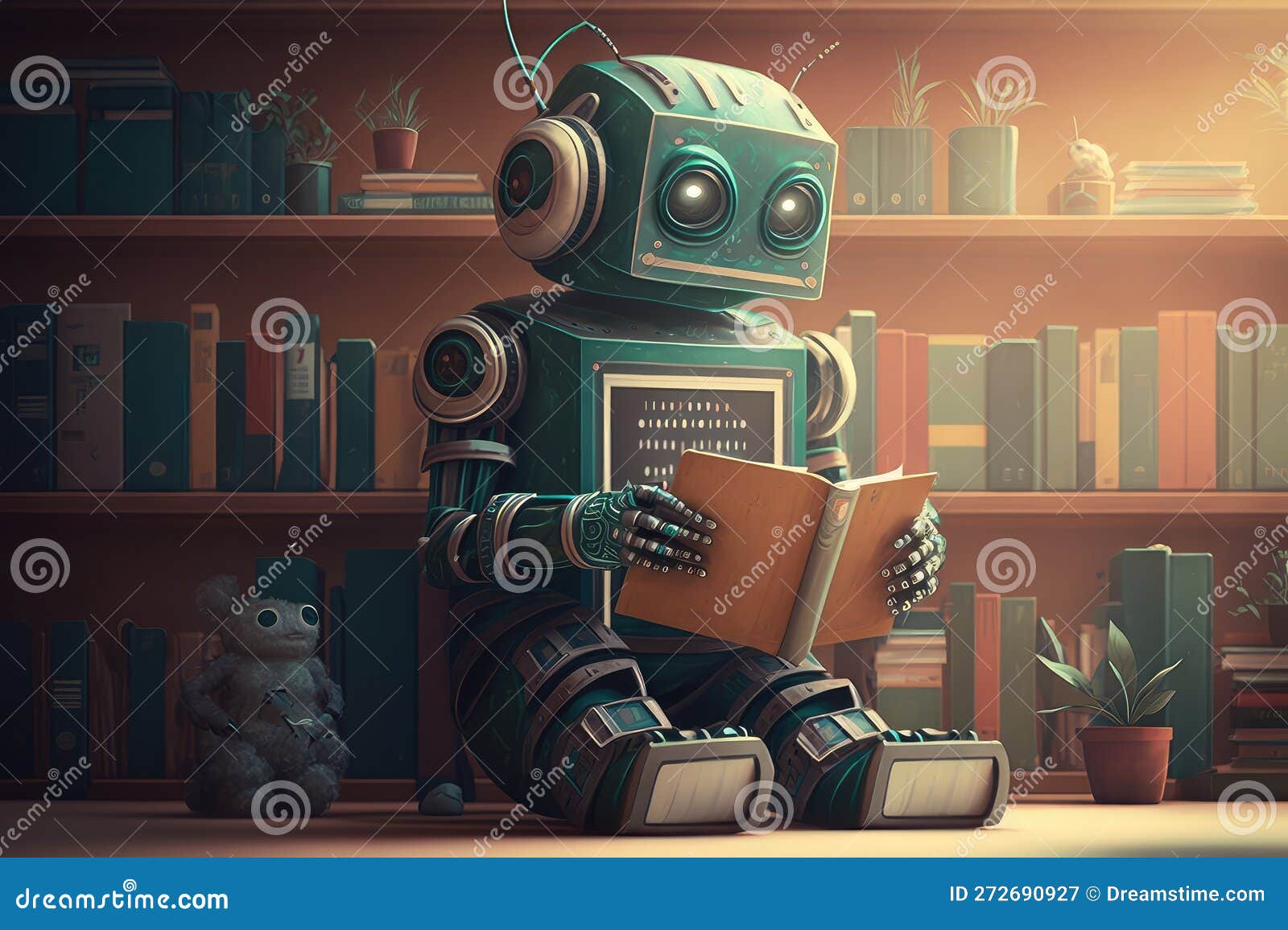 Chatbot Robot, Helping Out in Library or Bookstore, Recommending Books ...