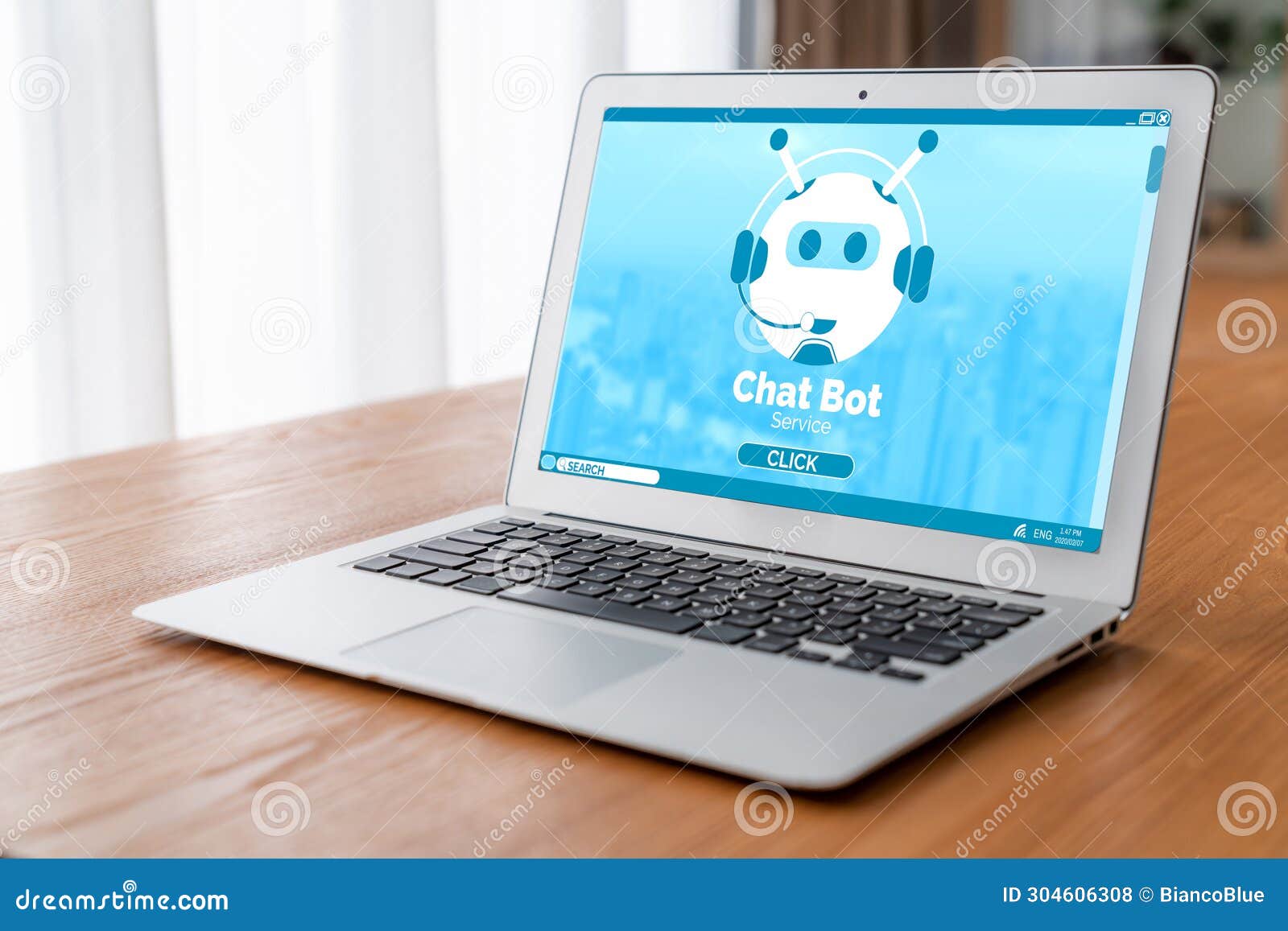 Chatbot Software Application for Modish Online Business Stock Photo ...