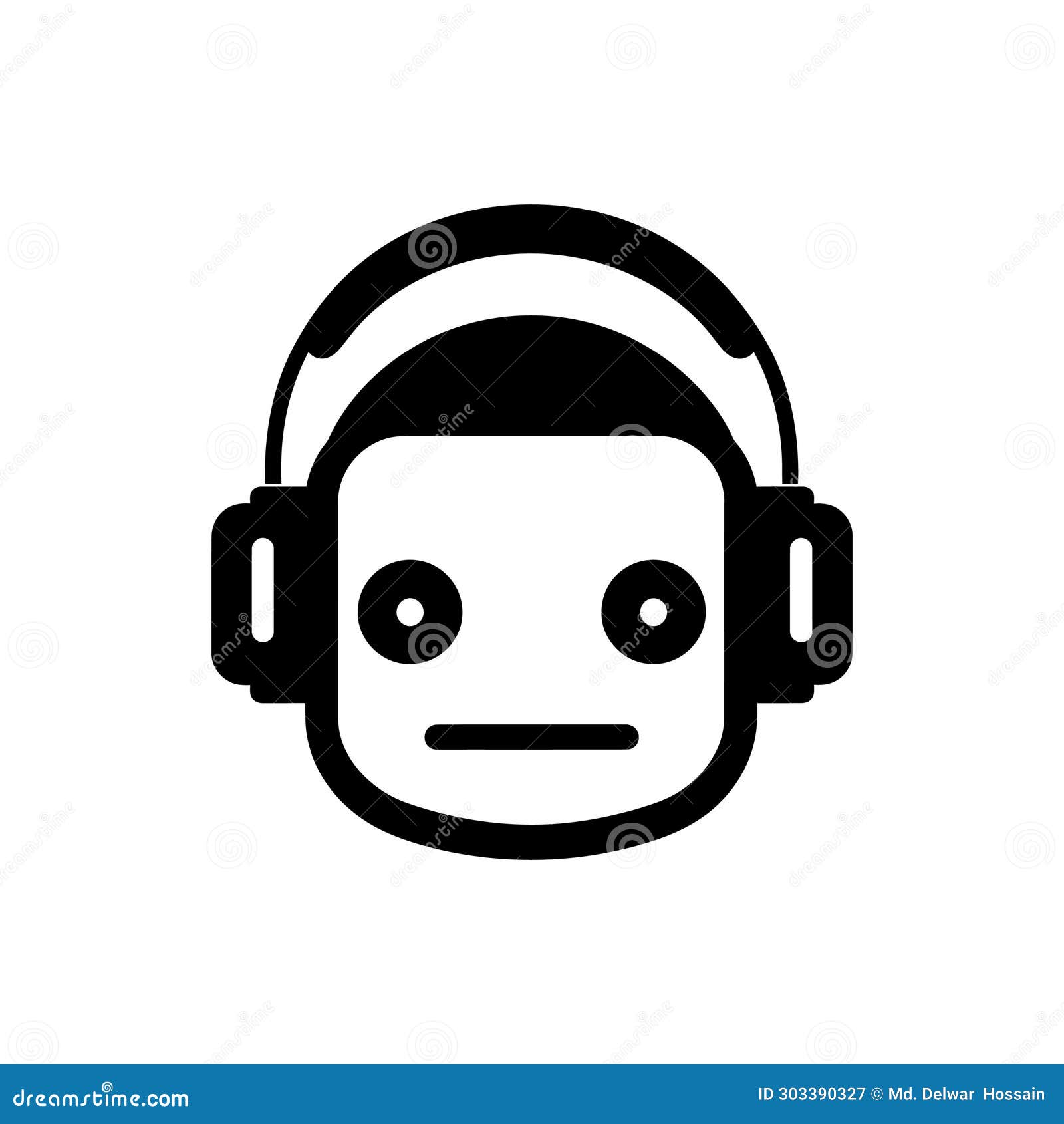 Chatbot support agent icon stock vector. Illustration of robot - 303390327