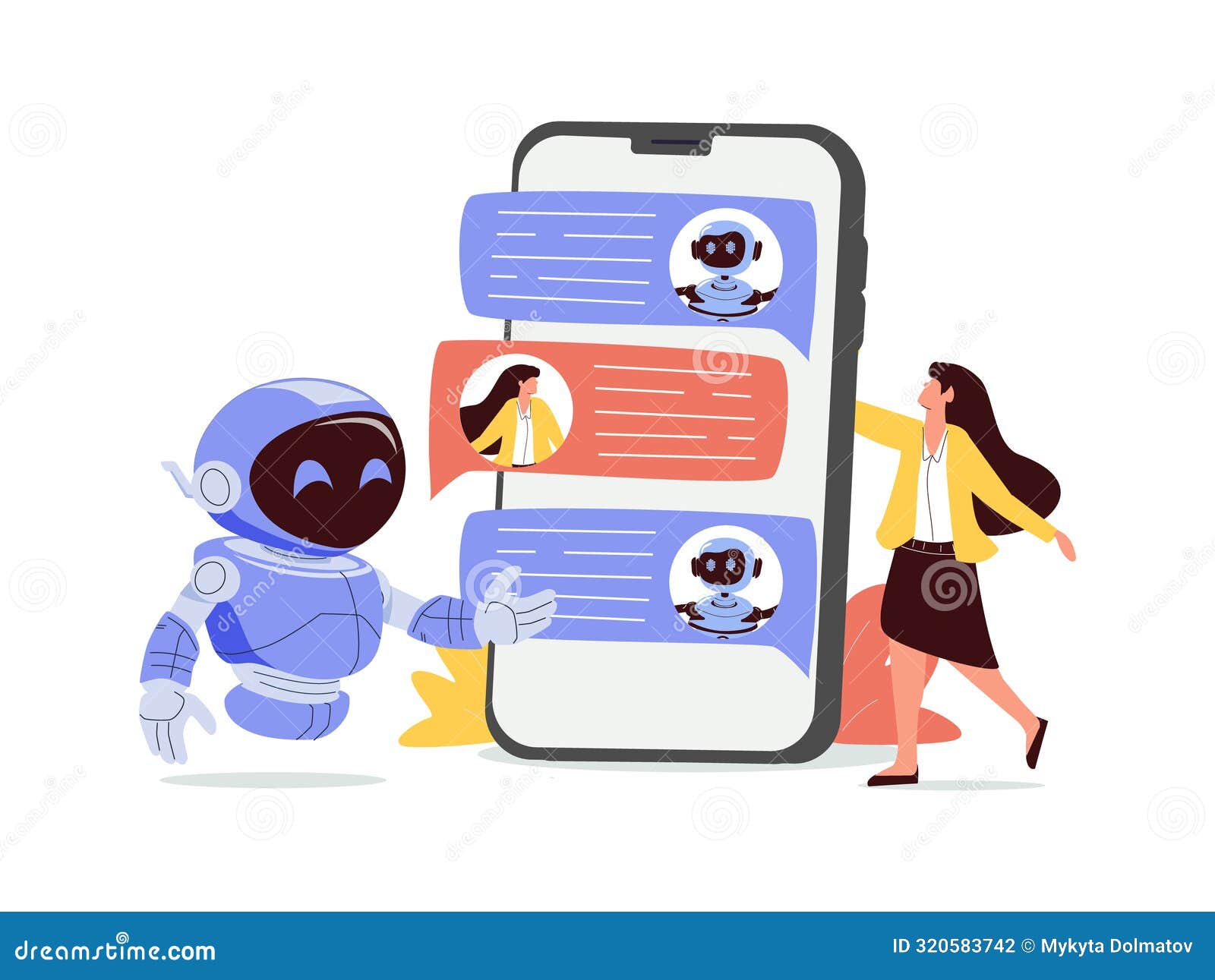 Chatbot Virtual Assistant Abstract Concept Vector Illustration ...