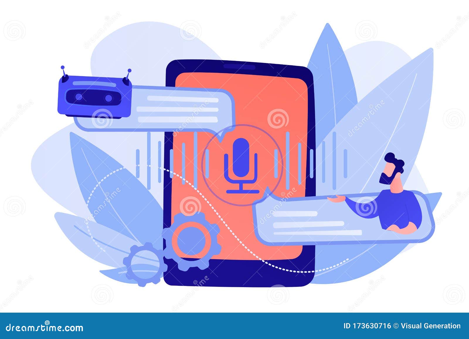 Chatbot Voice Controlled Virtual Assistant Concept Vector Illustration ... Chatbot Voice Controlled Virtual Assistant Concept Vector Illustration ...